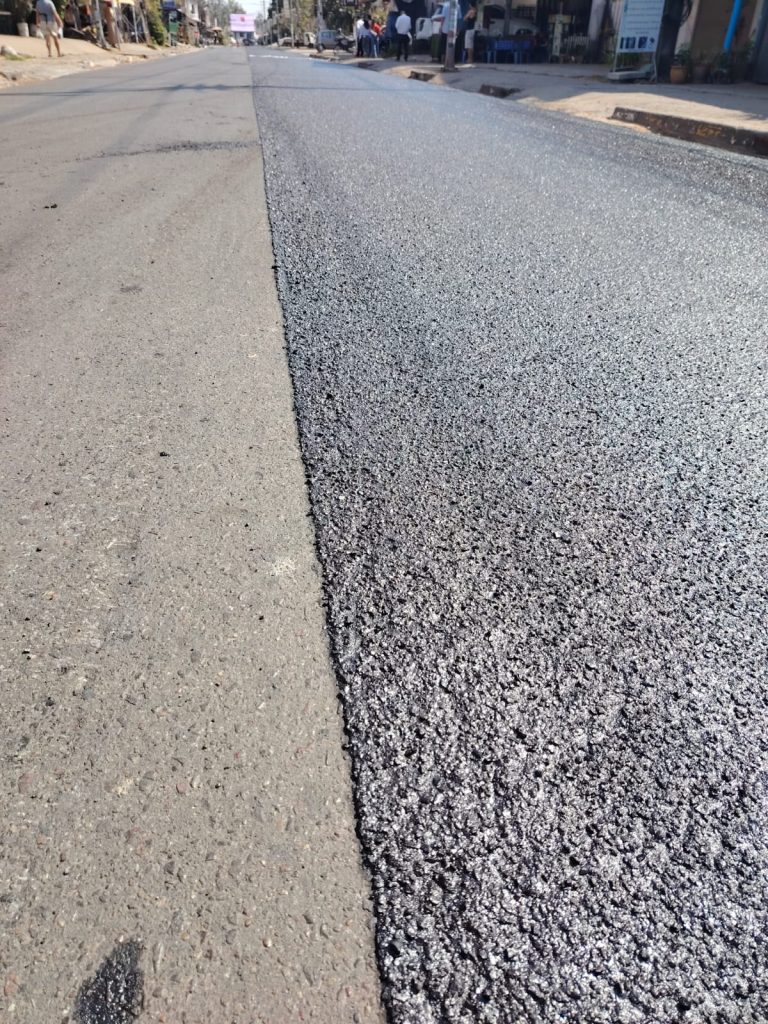 slurry seal project in Laos - Tipco Asphalt
